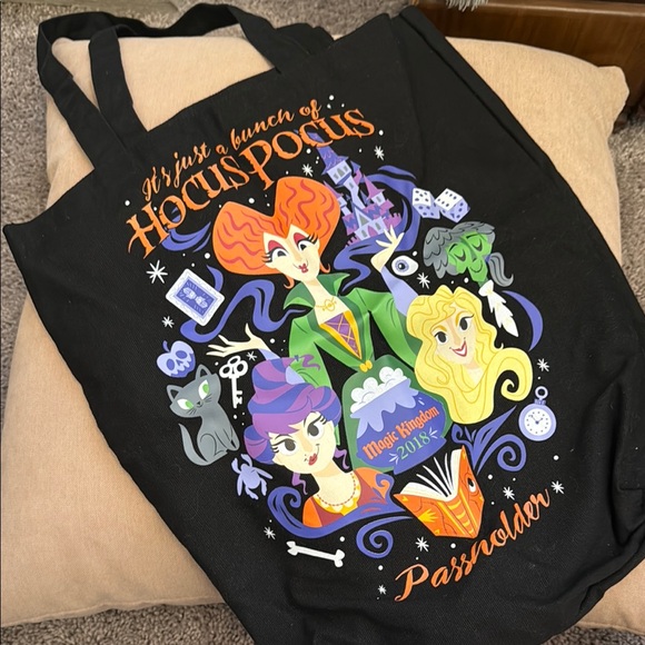Disney | Bags | Disney Black Hocus Pocus Tote Bag | Poshmark